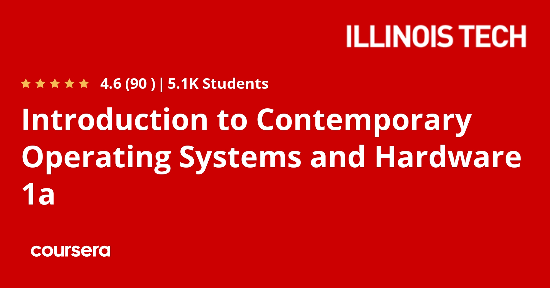 Introduction to Contemporary Operating Systems and Hardware 1a | Coursera
