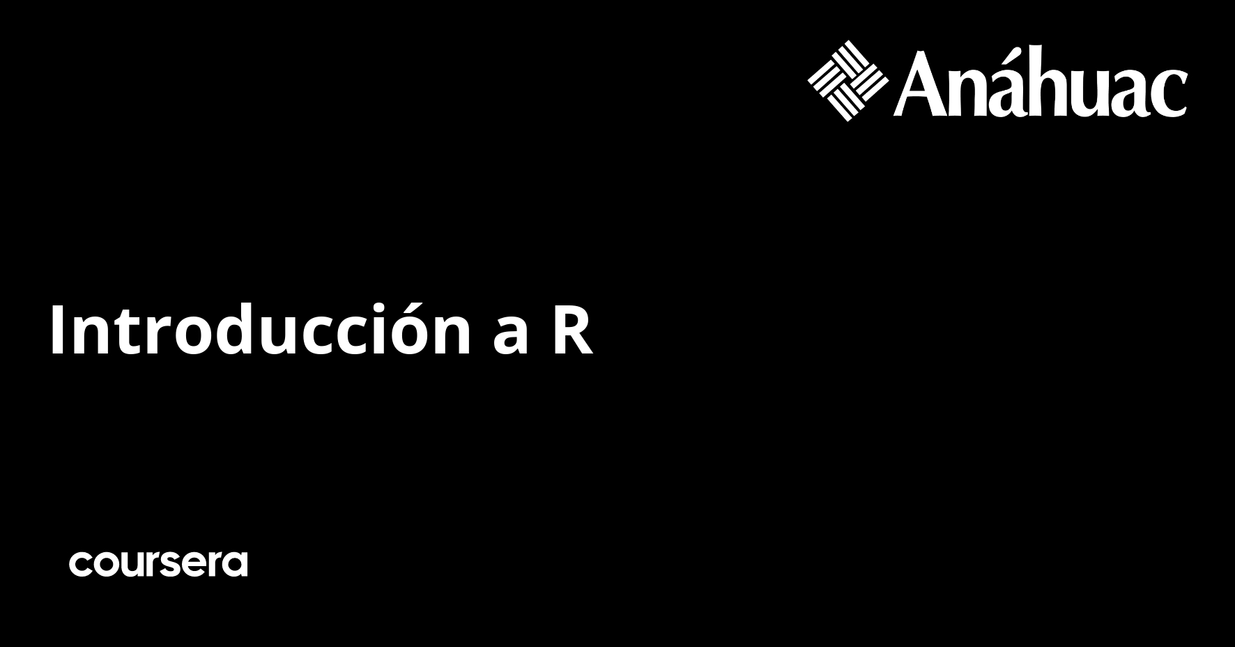 Introducción a R | Coursera