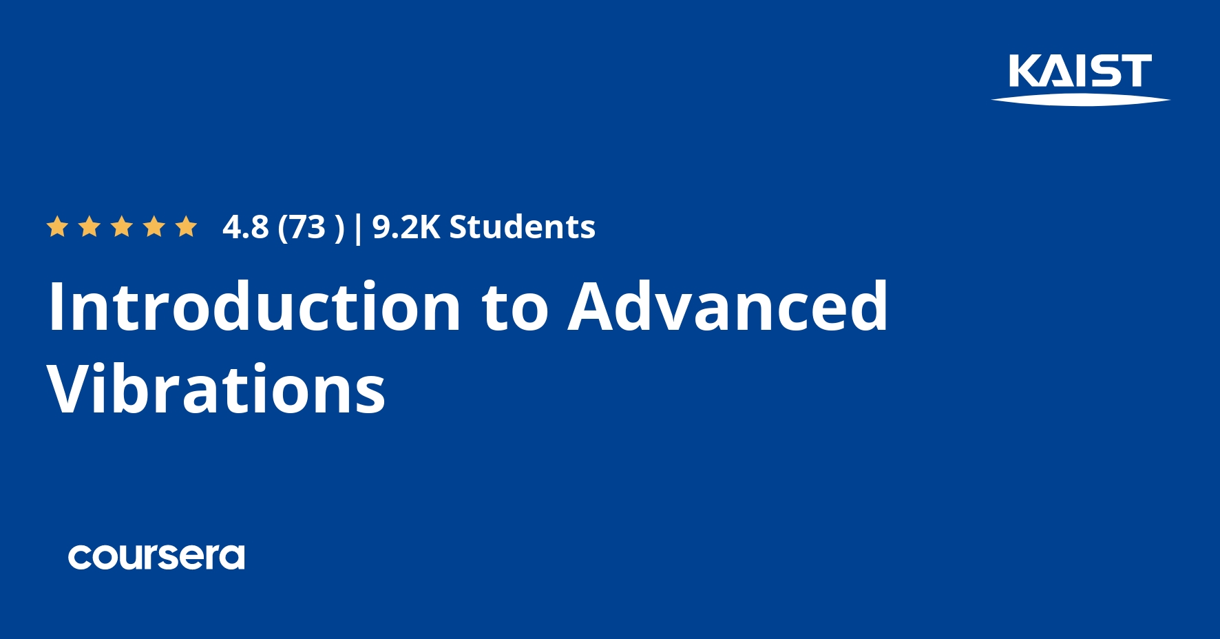 Introduction to Advanced Vibrations | Coursera