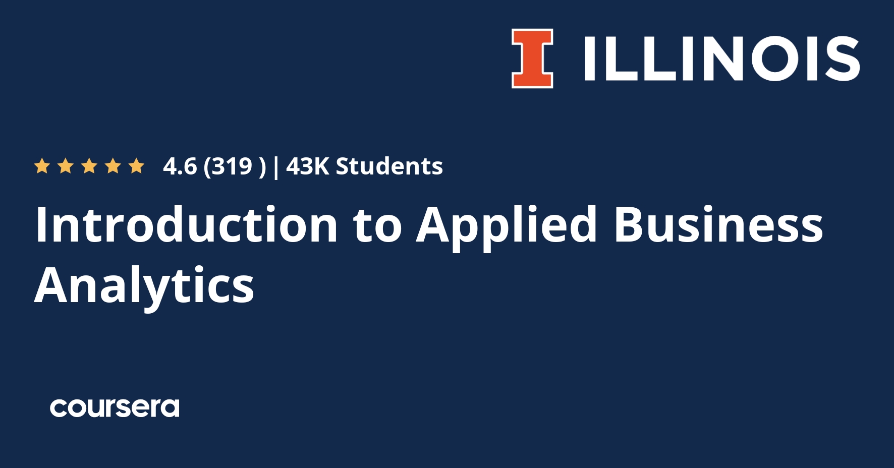 Introduction to Applied Business Analytics | Coursera