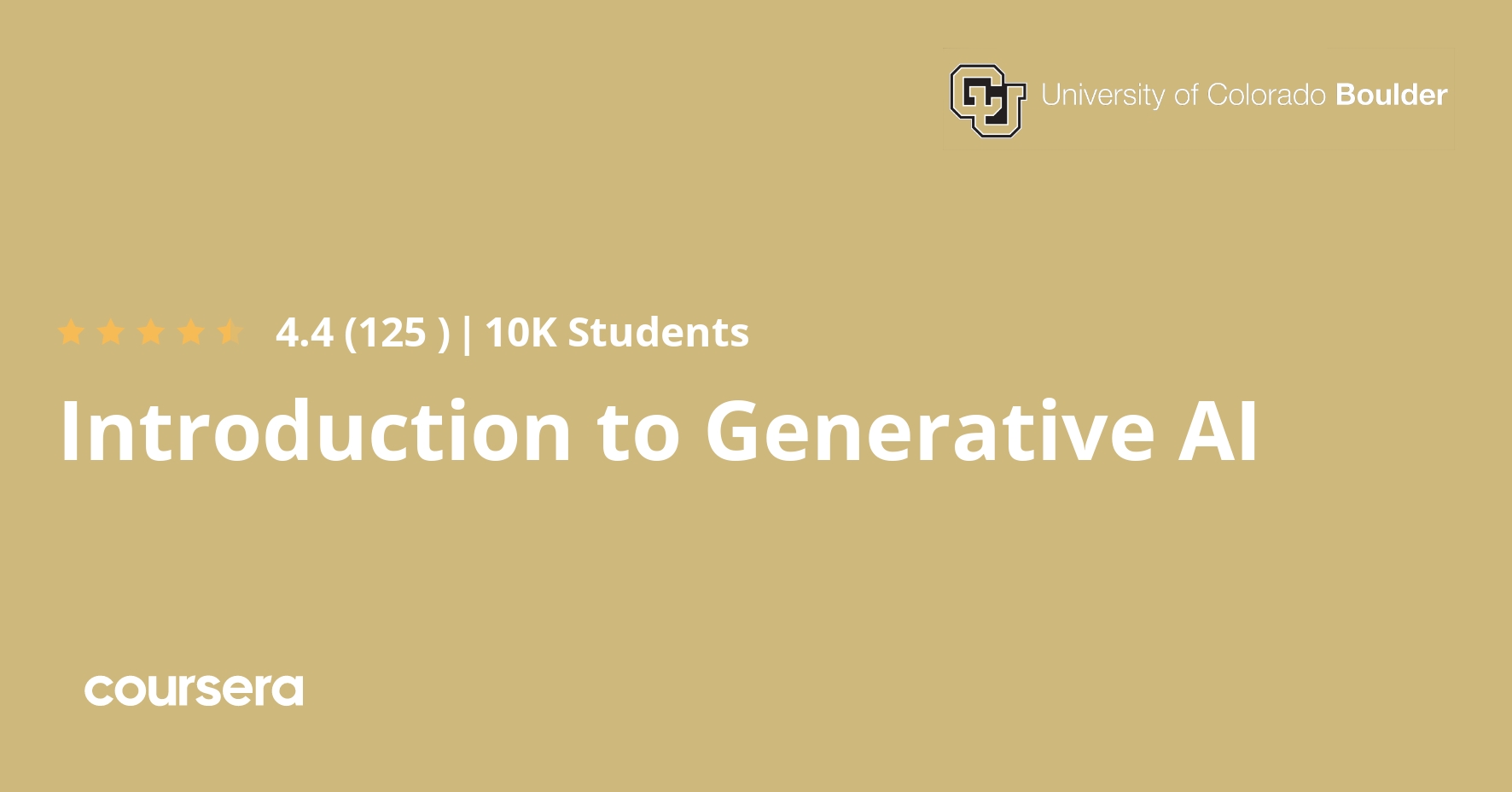 Introduction to Generative AI | Coursera