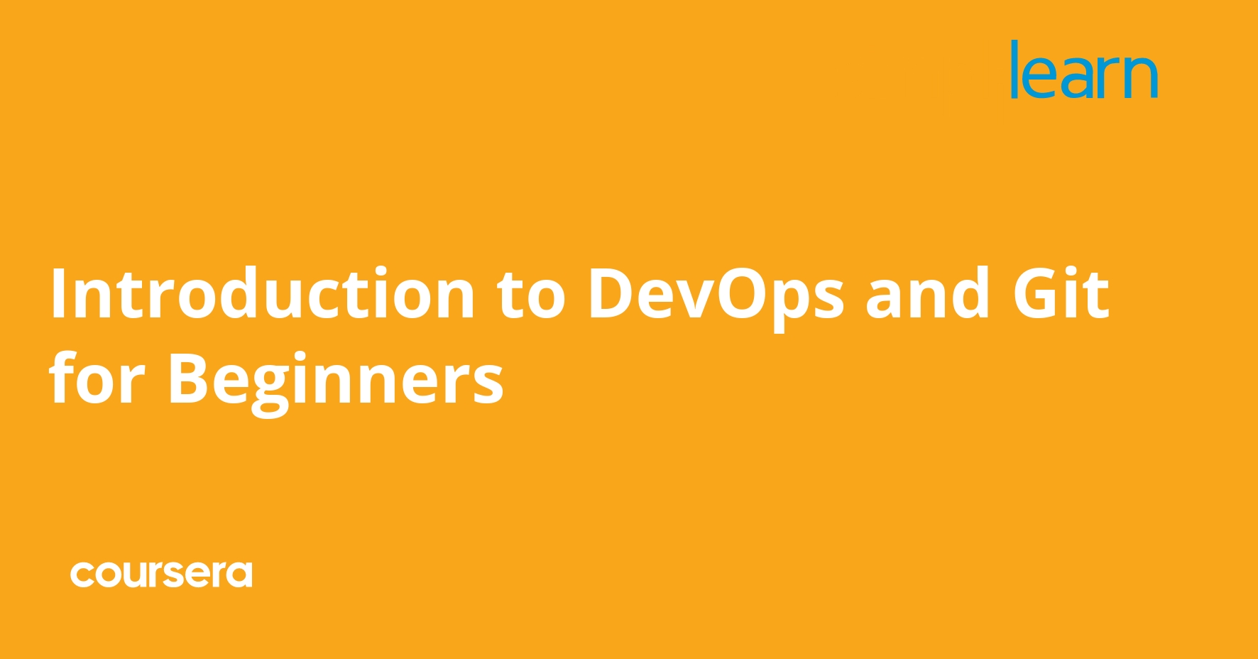 Introduction to DevOps and Git for Beginners | Coursera