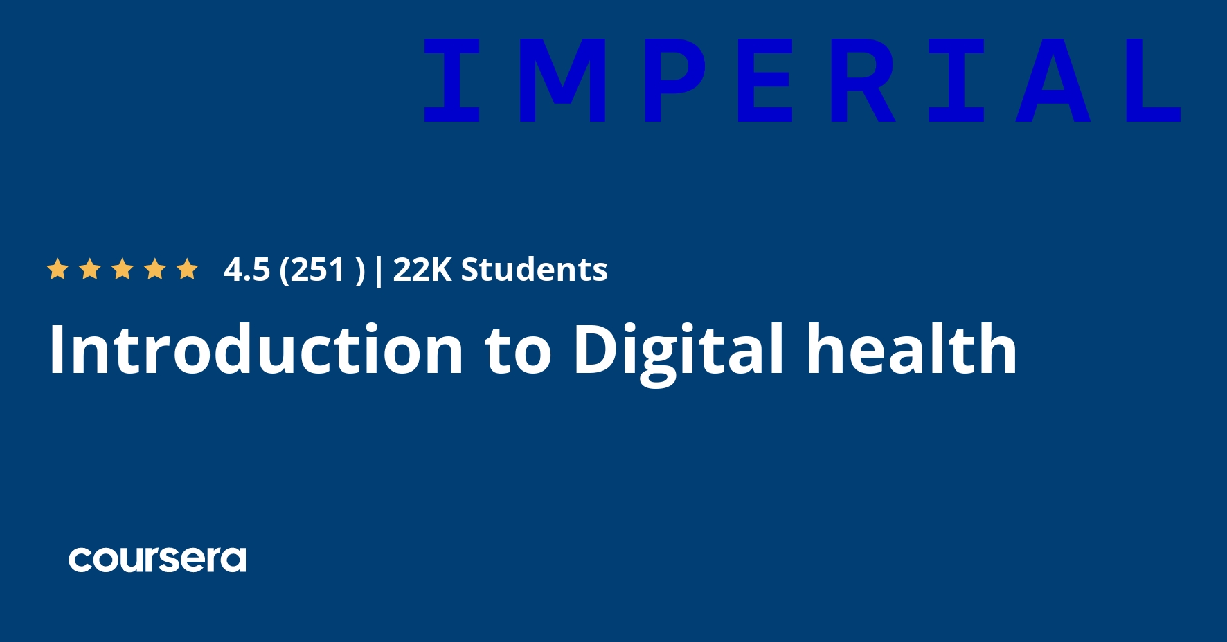 Introduction to Digital health | Coursera