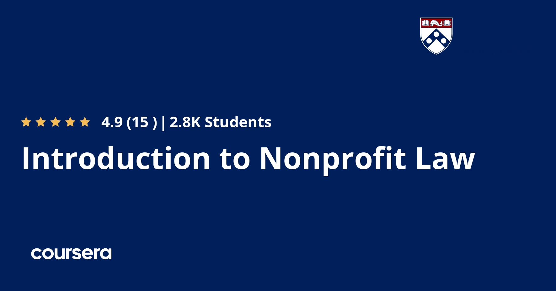 Introduction to Nonprofit Law | Coursera