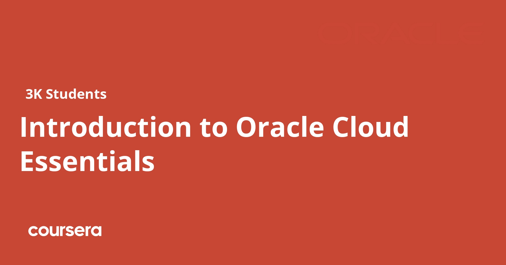 Introduction to Oracle Cloud Essentials | Coursera