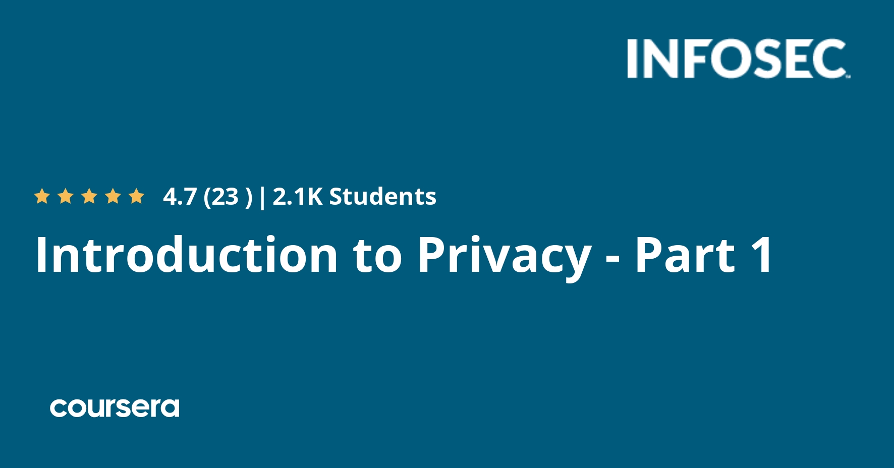 Introduction To Privacy Part 1 Coursera