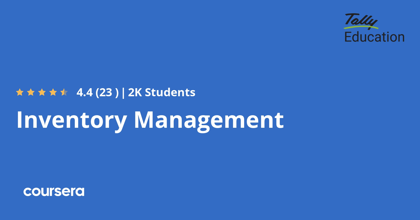 Inventory Management | Coursera