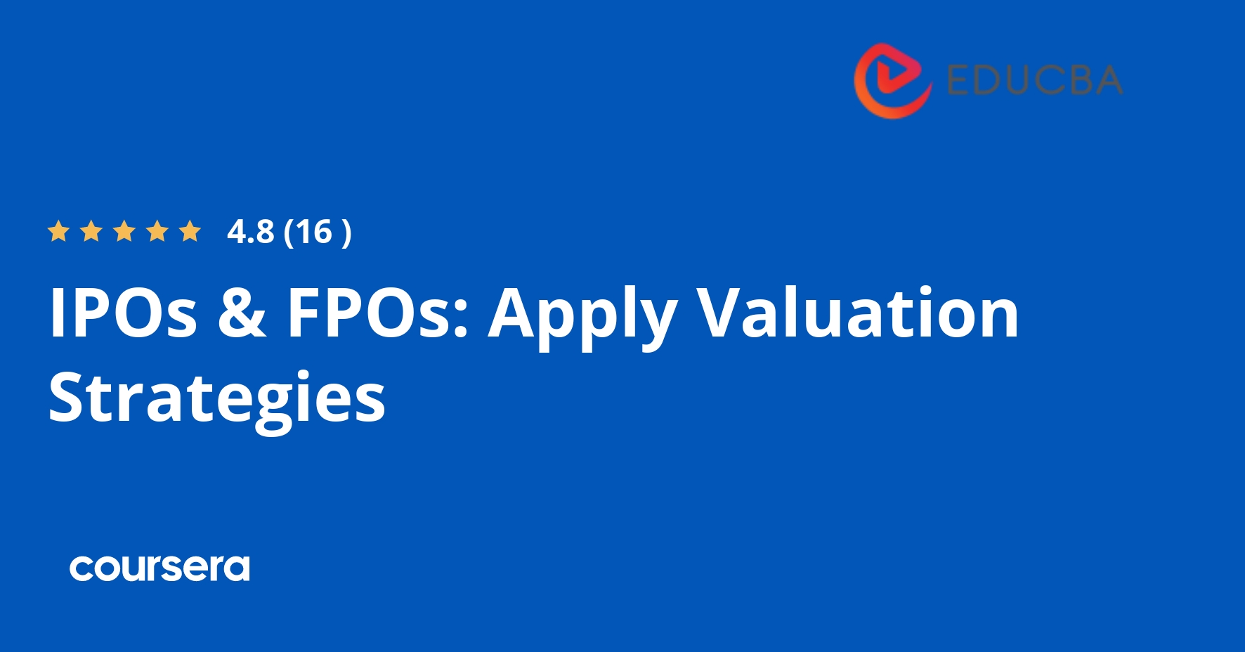 Ipos Fpos Apply Valuation Strategies Coursera