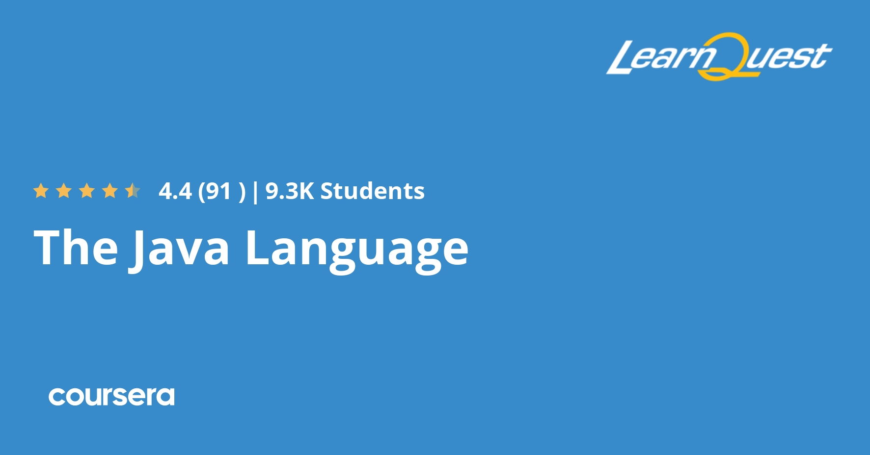 The Java Language | Coursera