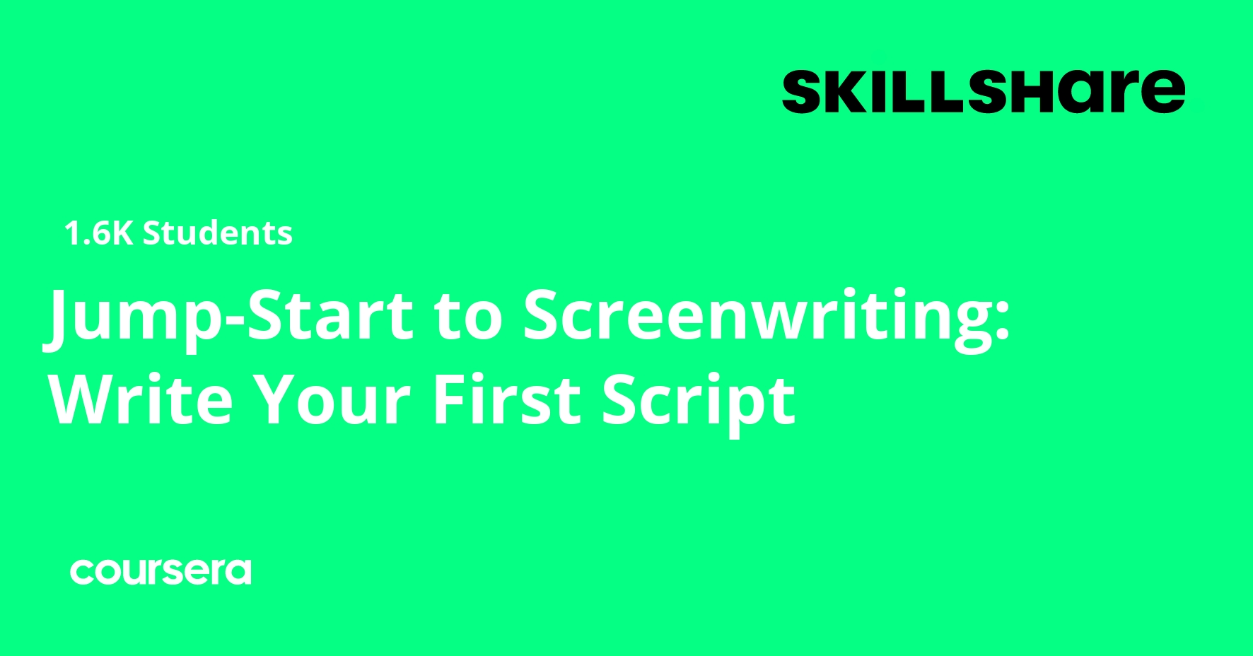 Jump-Start to Screenwriting: Write Your First Script | Coursera