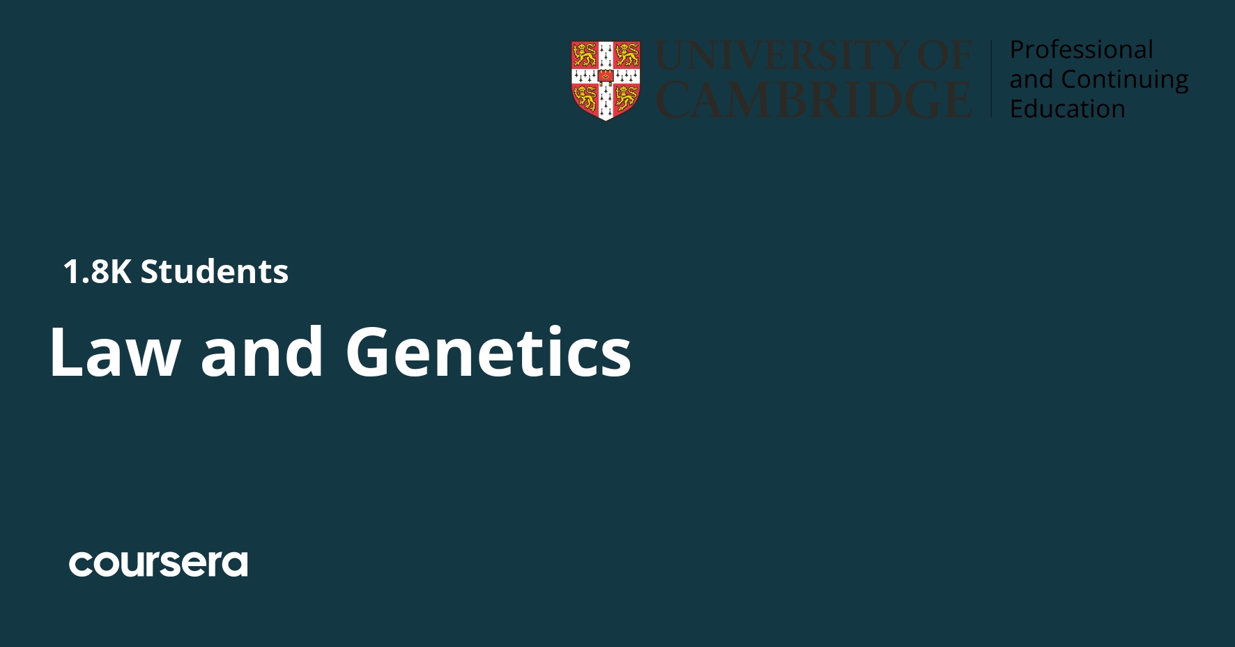 Law and Genetics | Coursera
