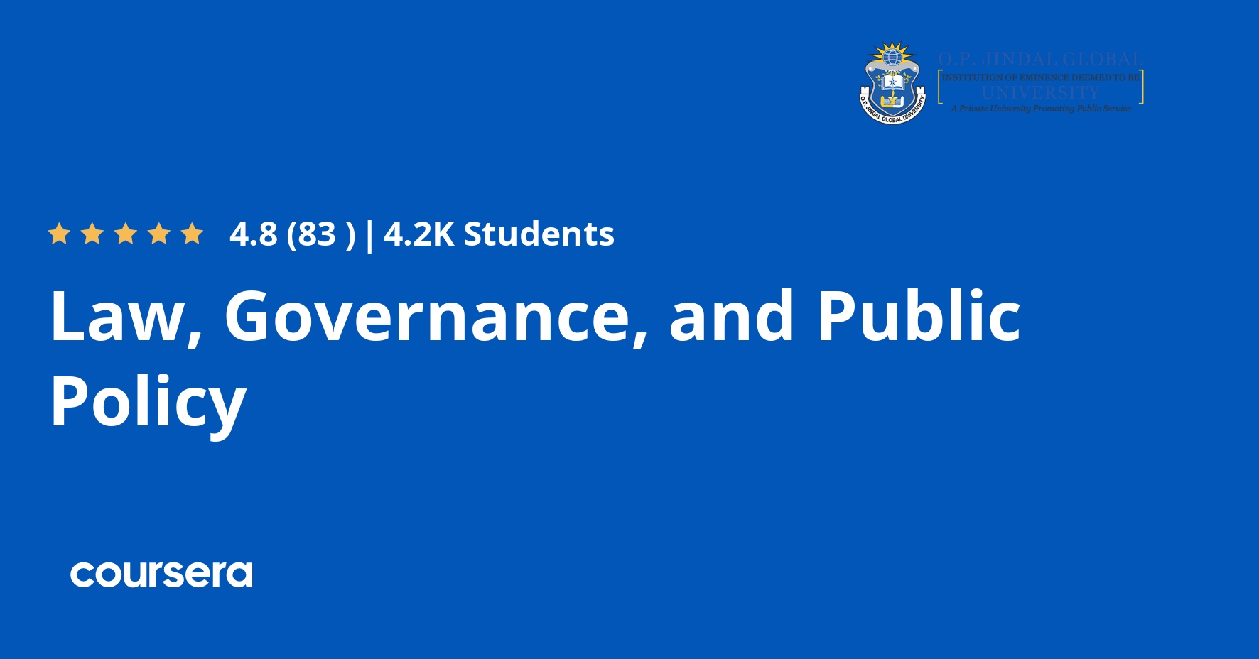 Law, Governance, and Public Policy | Coursera