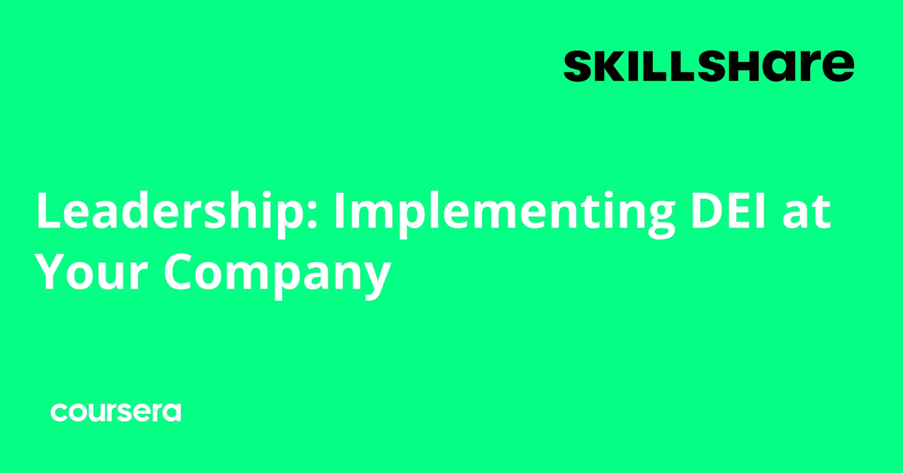 Leadership: Implementing DEI at Your Company | Coursera