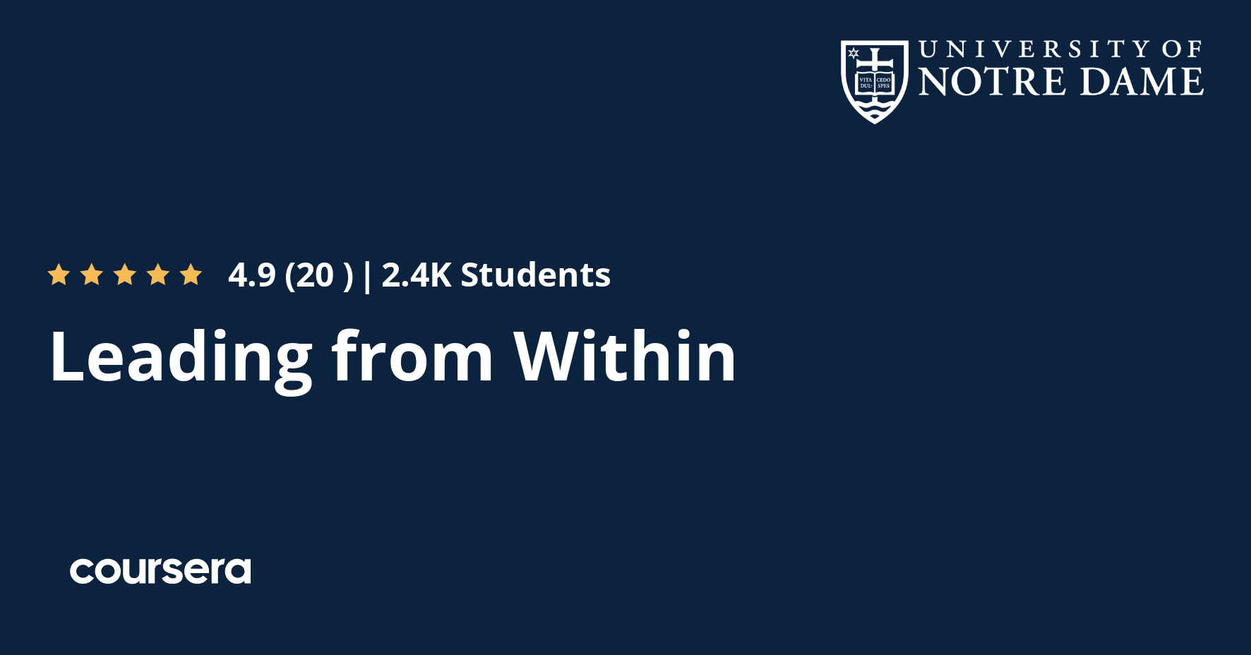 Leading from Within | Coursera