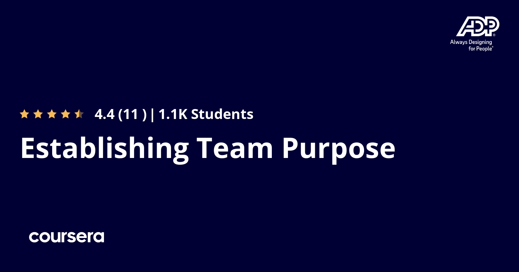 Establishing Team Purpose | Coursera