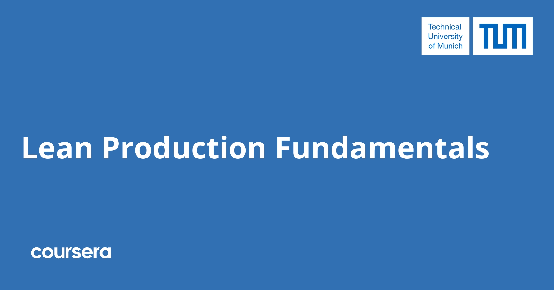 Lean Production Fundamentals | Coursera