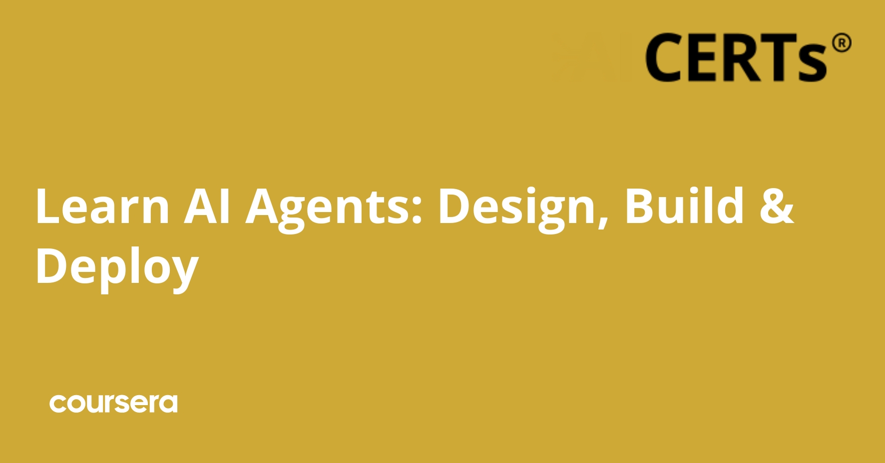 Learn AI Agents: Design, Build & Deploy | Coursera