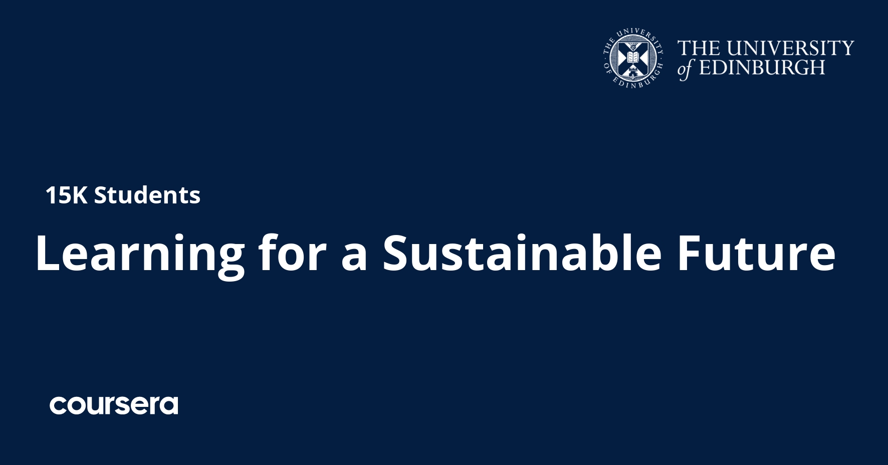 Learning for a Sustainable Future | Coursera