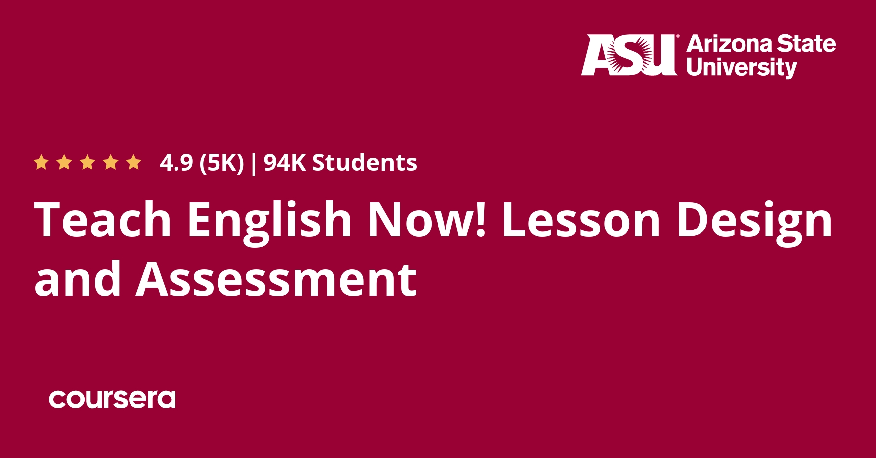 Teach English Now! Lesson Design and Assessment | Coursera