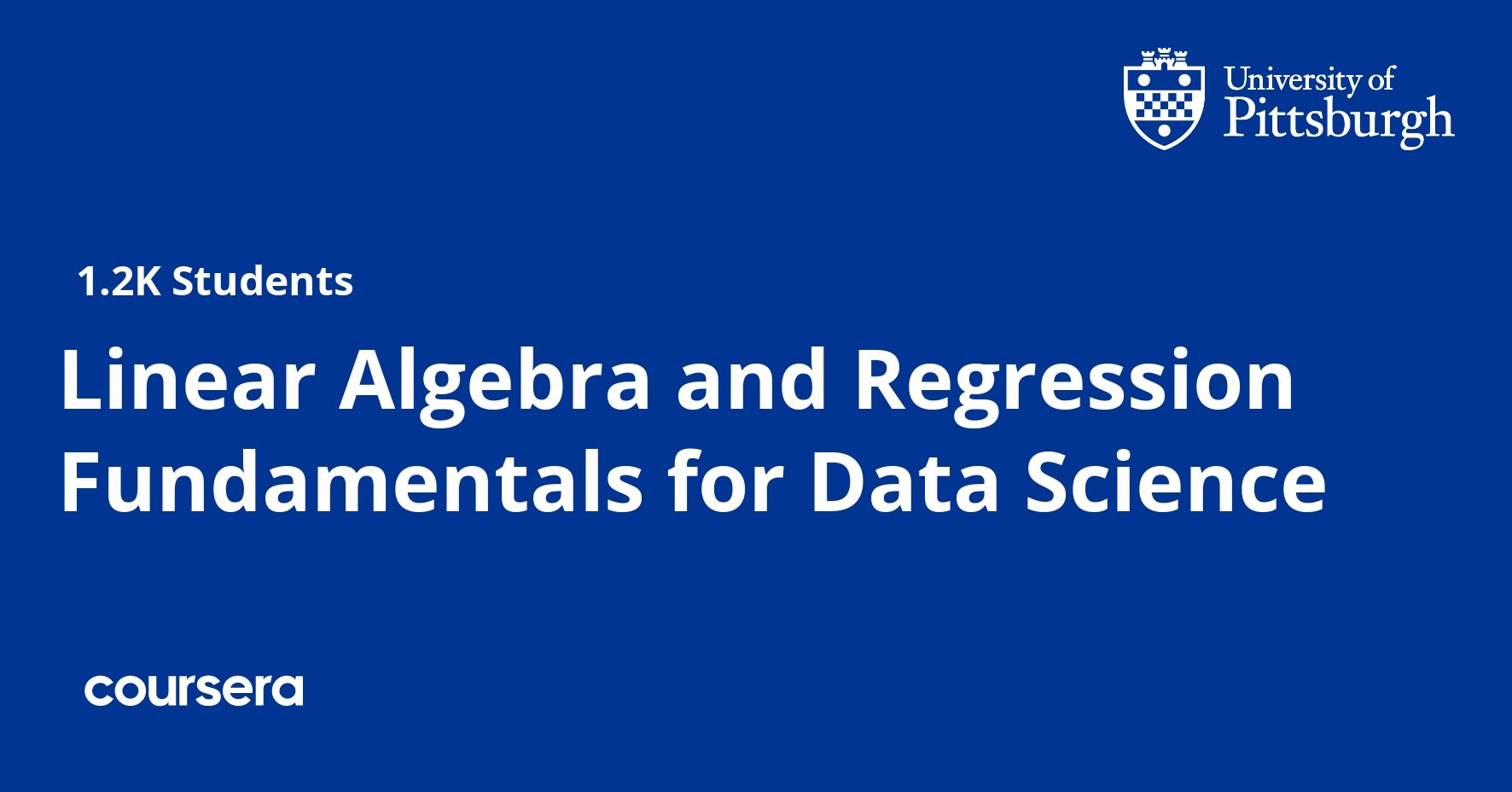 Linear Algebra and Regression Fundamentals for Data Science | Coursera