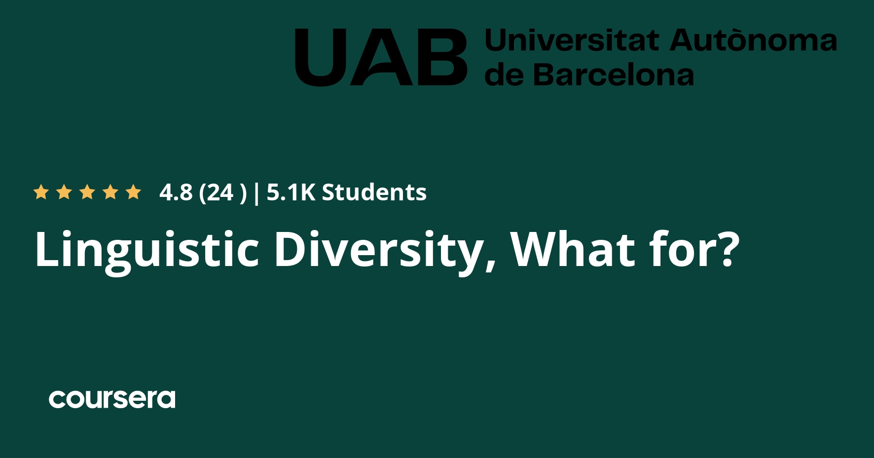 Linguistic Diversity, What for? | Coursera