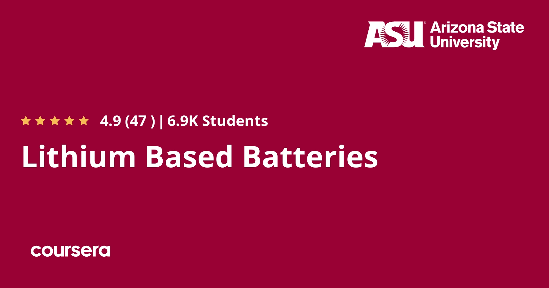 Lithium Based Batteries | Coursera