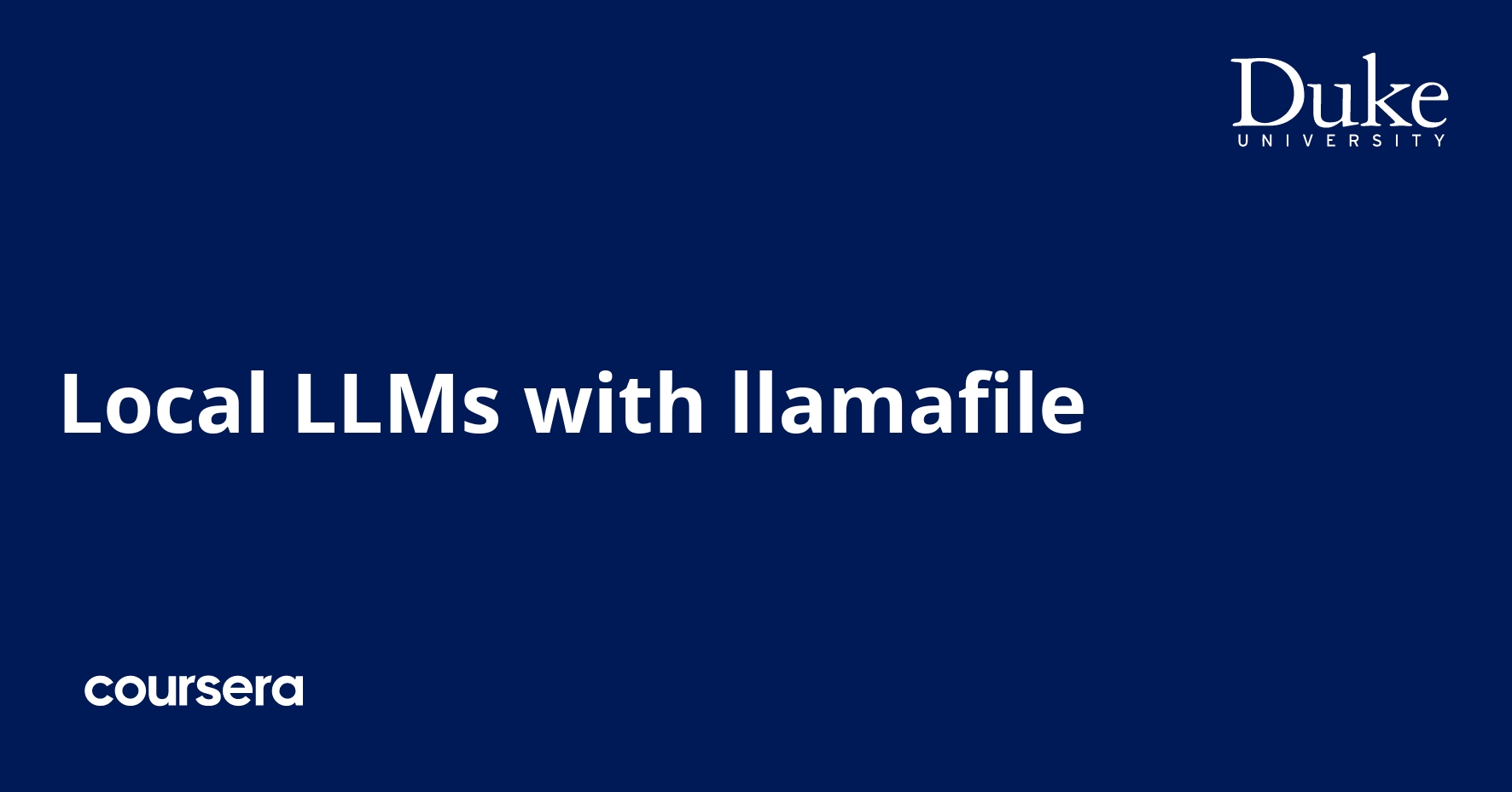 Local LLMs with llamafile