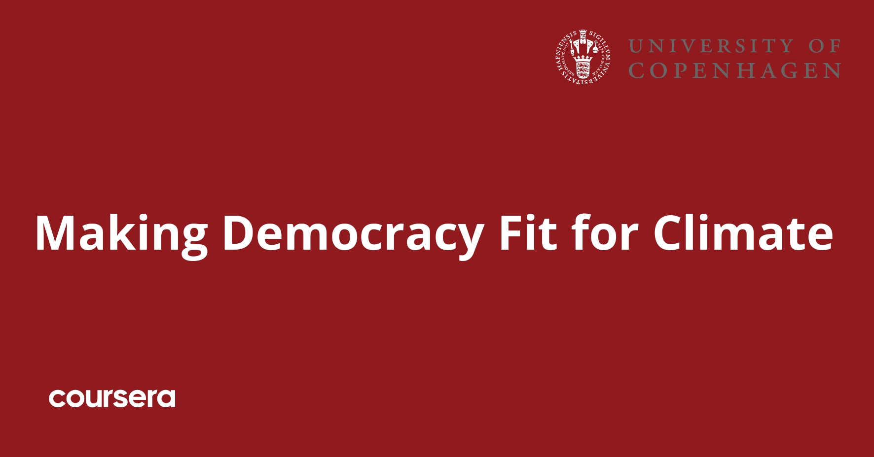 Making Democracy Fit for Climate | Coursera