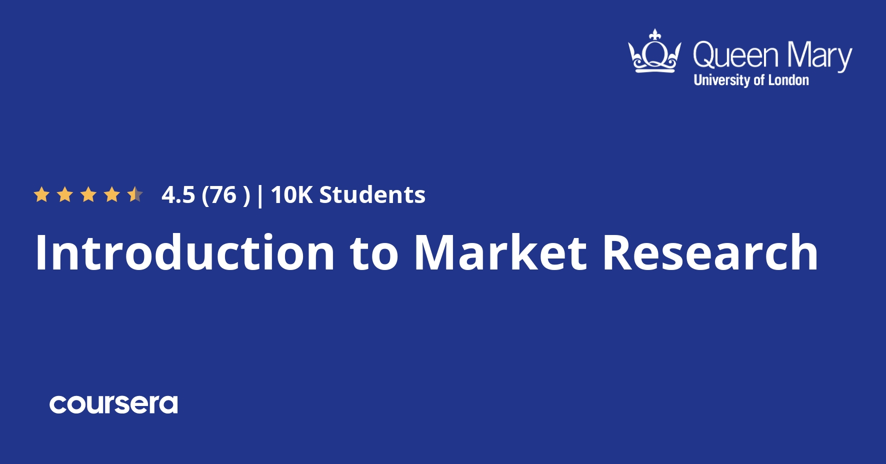 Introduction to Market Research | Coursera