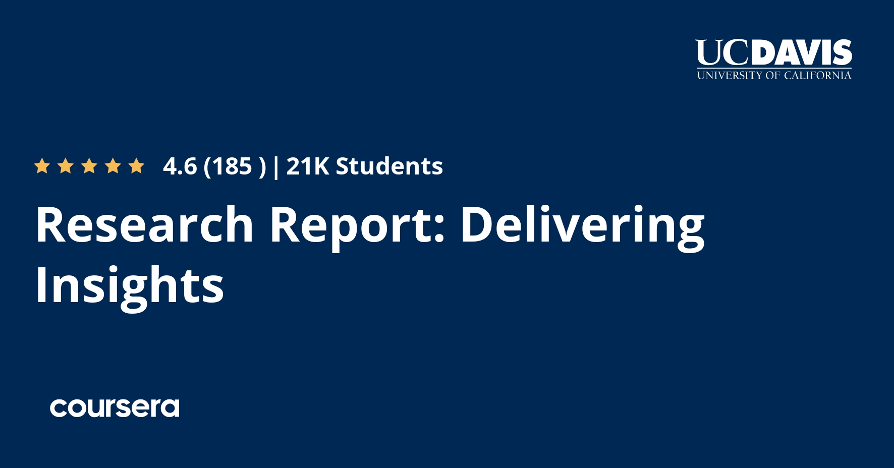 Research Report: Delivering Insights | Coursera