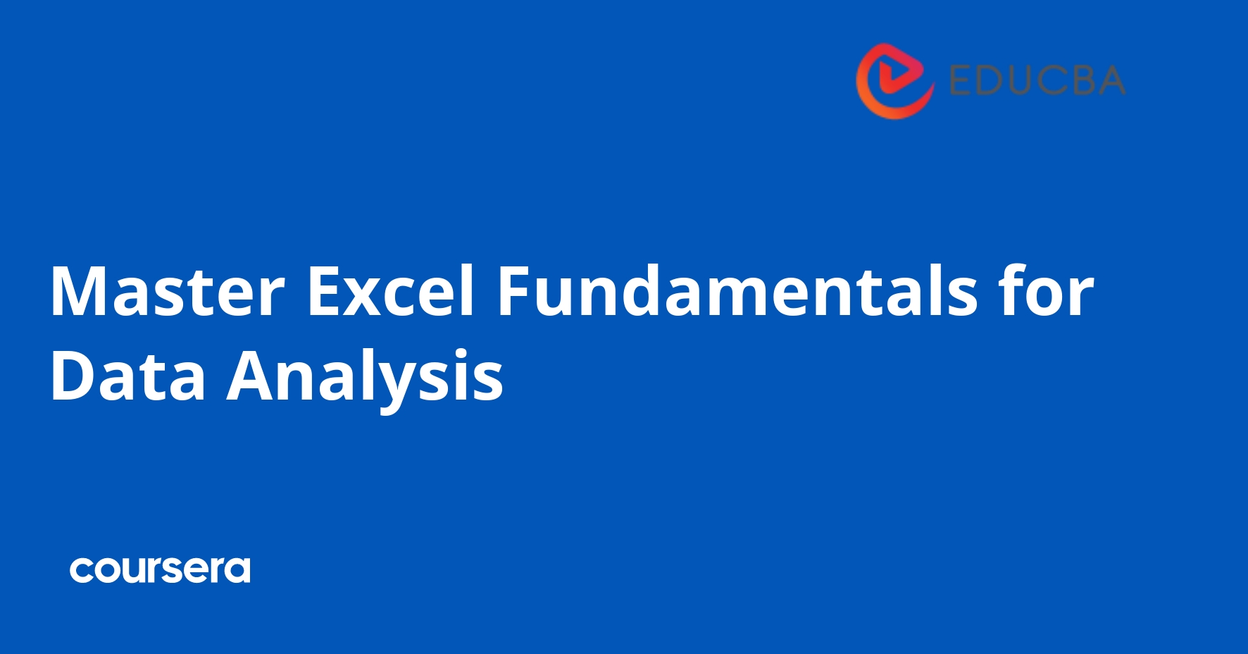 Master Excel Fundamentals for Data Analysis | Coursera