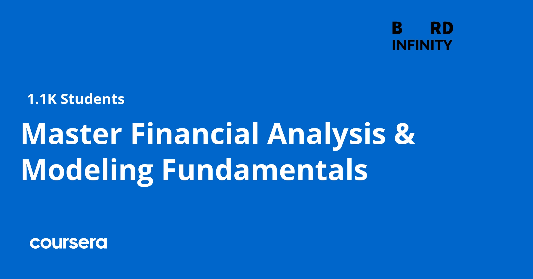 Master Financial Analysis & Modeling Fundamentals | Coursera