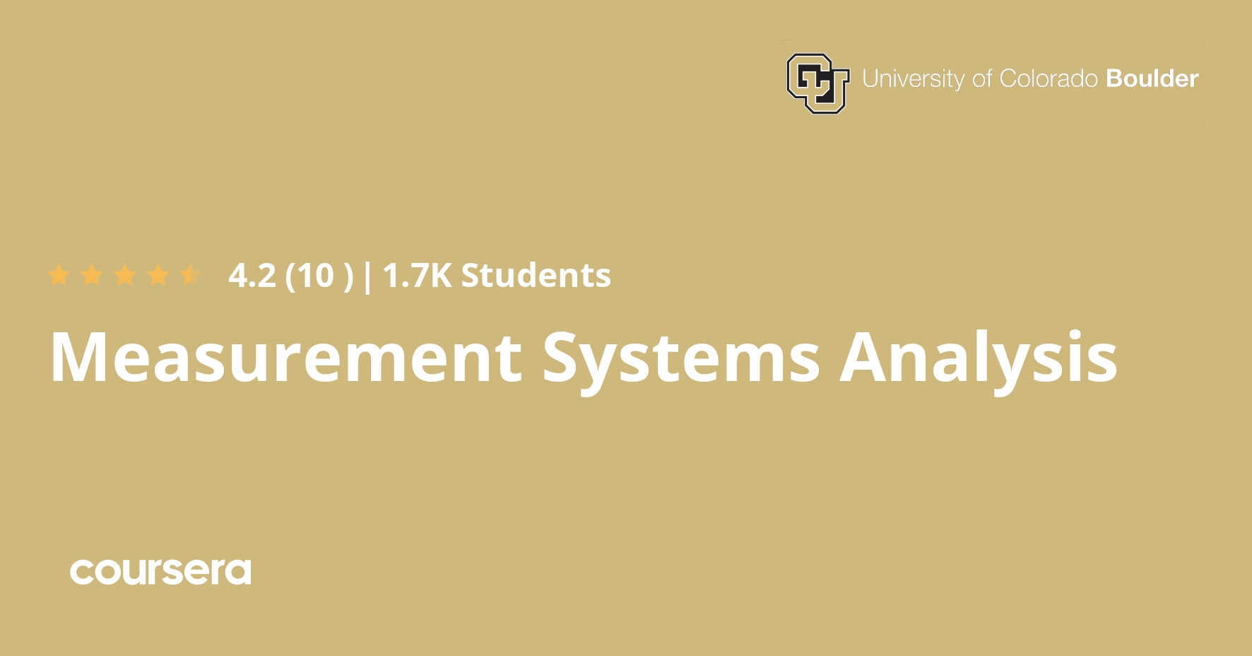 Measurement Systems Analysis | Coursera