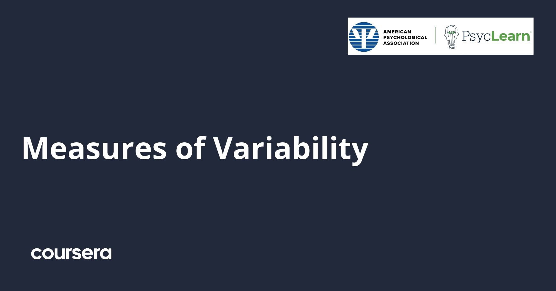 Measures Of Variability Coursera