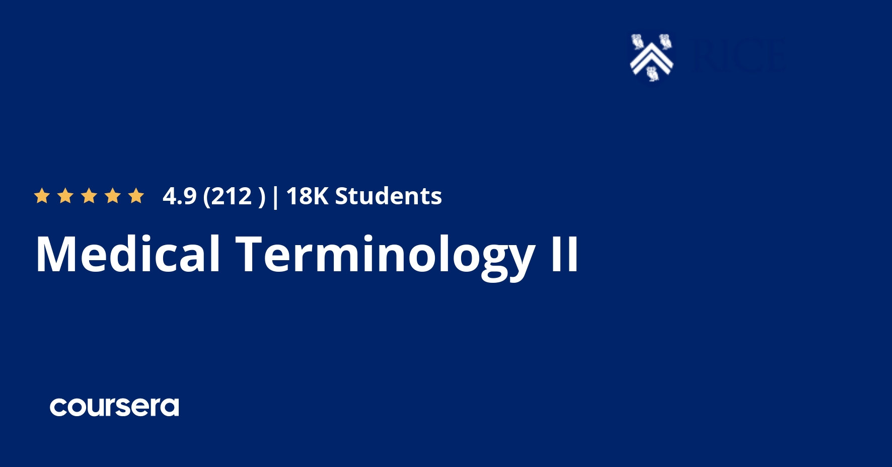 Medical Terminology II | Coursera