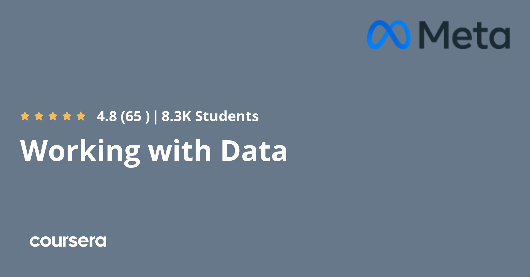 Working with Data | Coursera