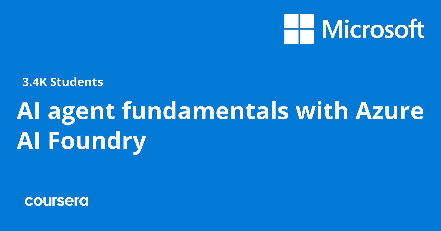 AI agent fundamentals with Azure AI Foundry | Coursera