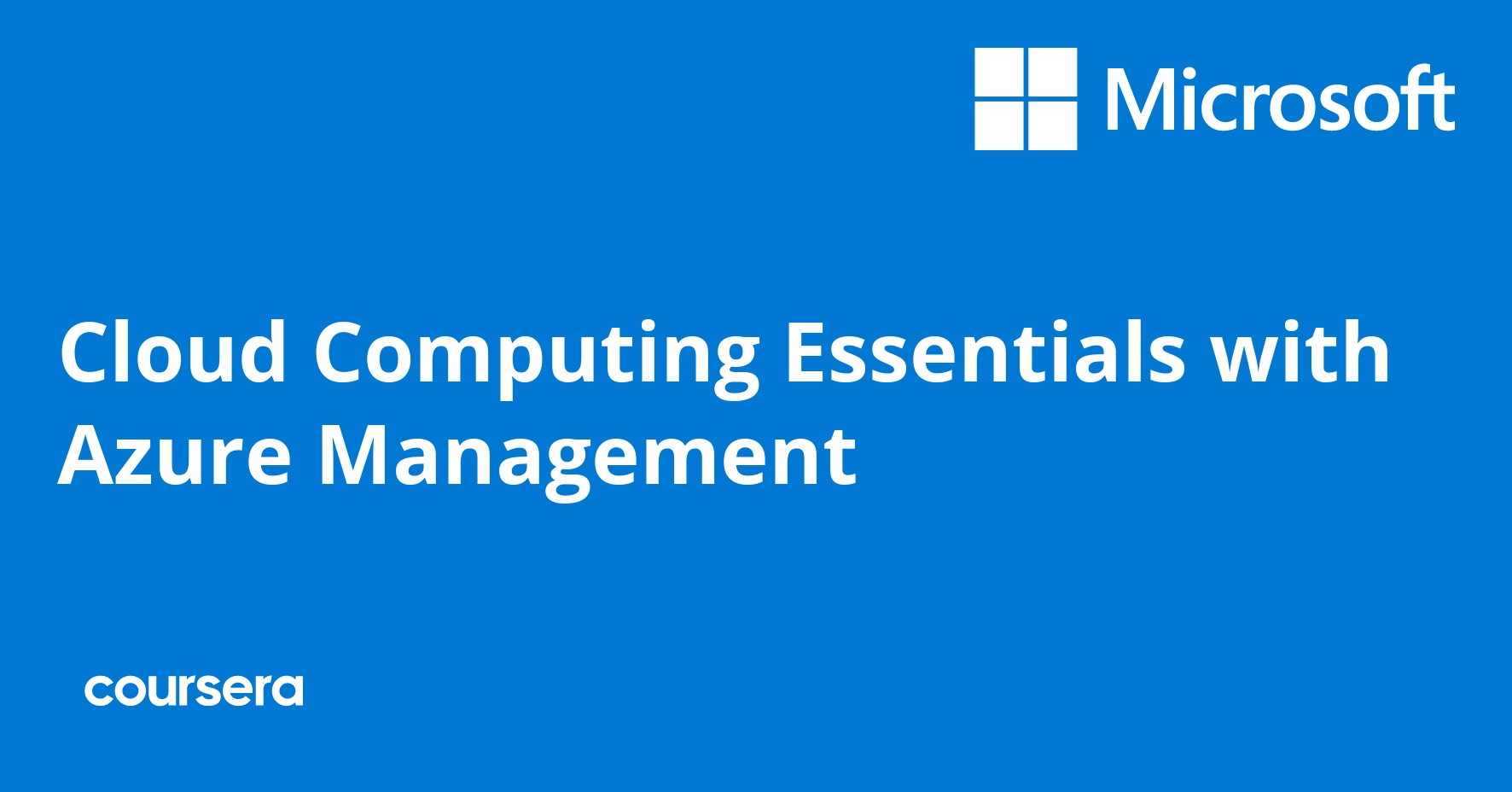 Cloud Computing Essentials with Azure Management | Coursera