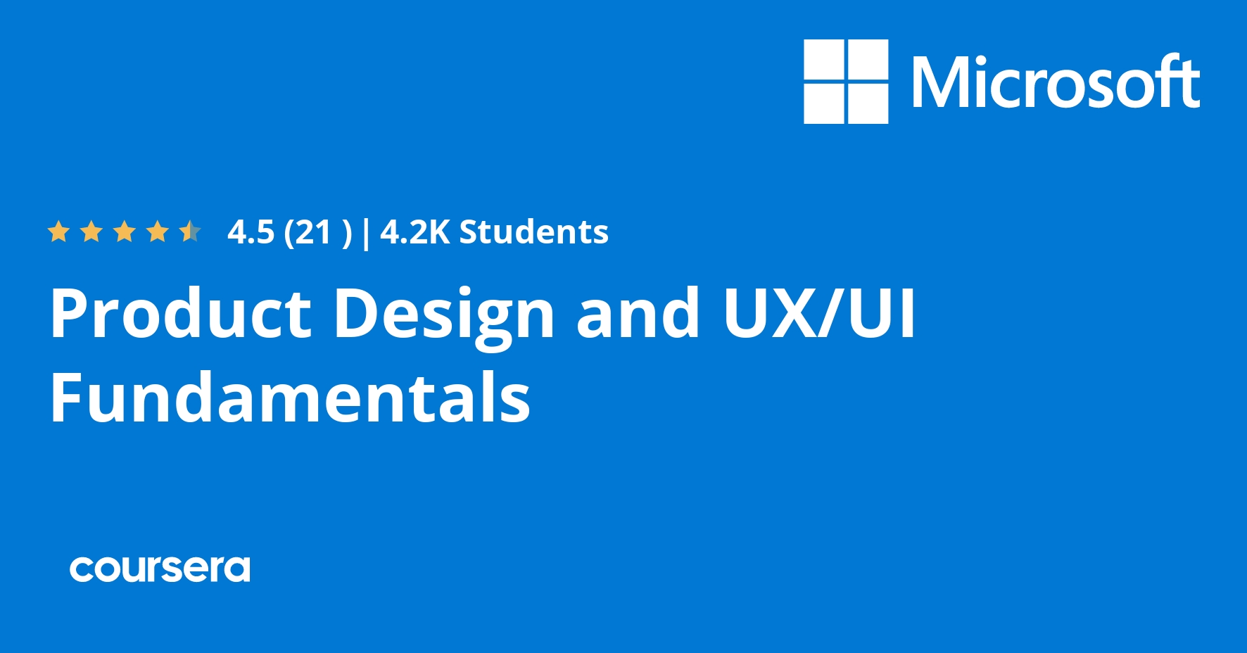 Product Design and UX/UI Fundamentals | Coursera
