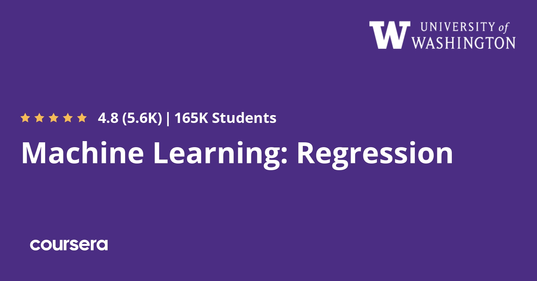 Machine Learning: Regression | Coursera