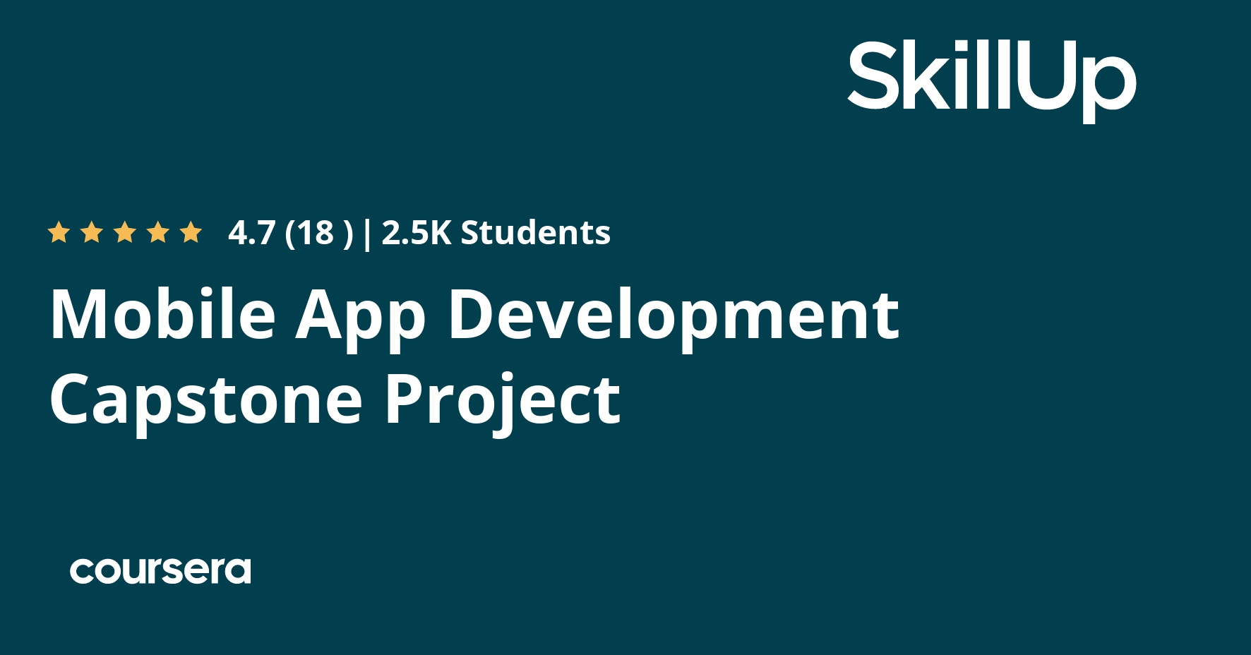 Mobile App Development Capstone Project | Coursera