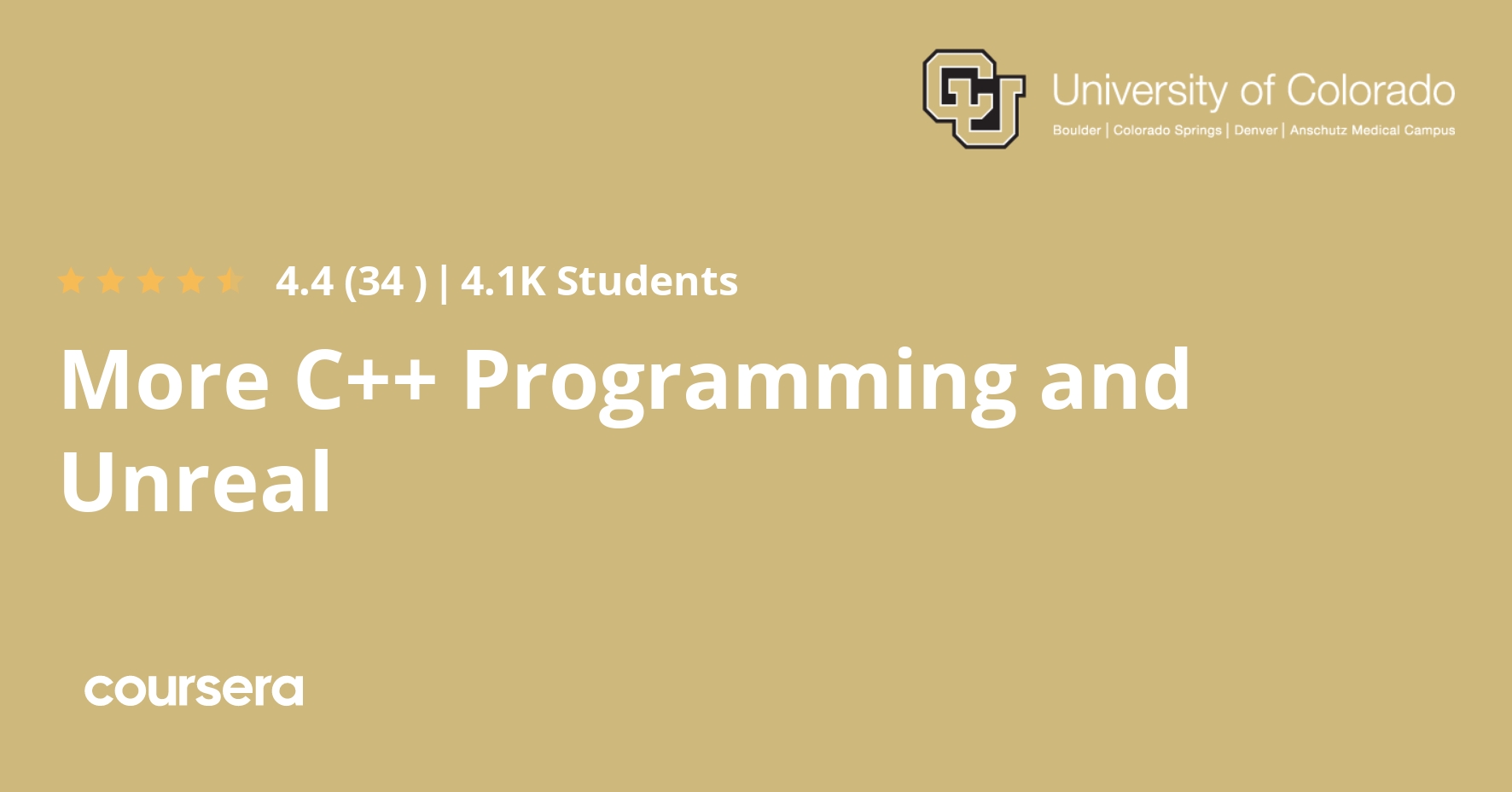 More C Programming And Unreal Coursera 8317