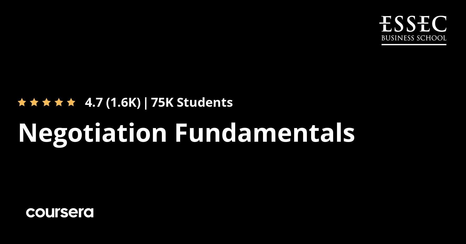 Negotiation Fundamentals | Coursera