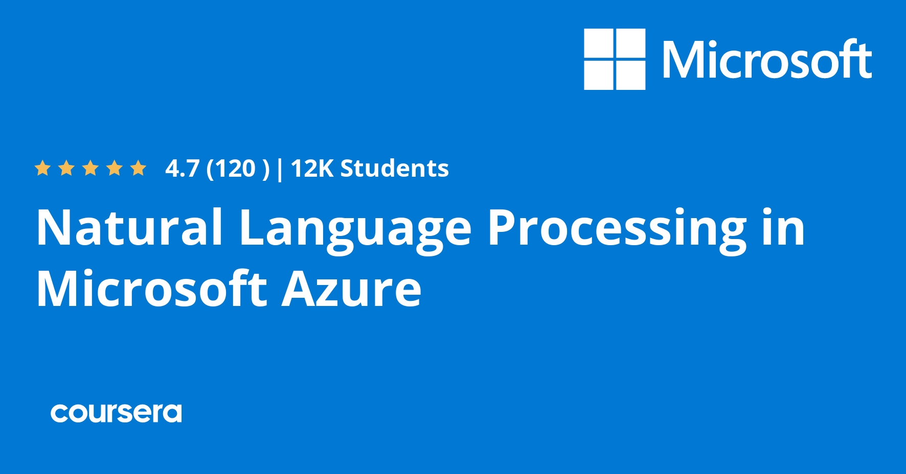 Natural Language Processing in Microsoft Azure | Coursera