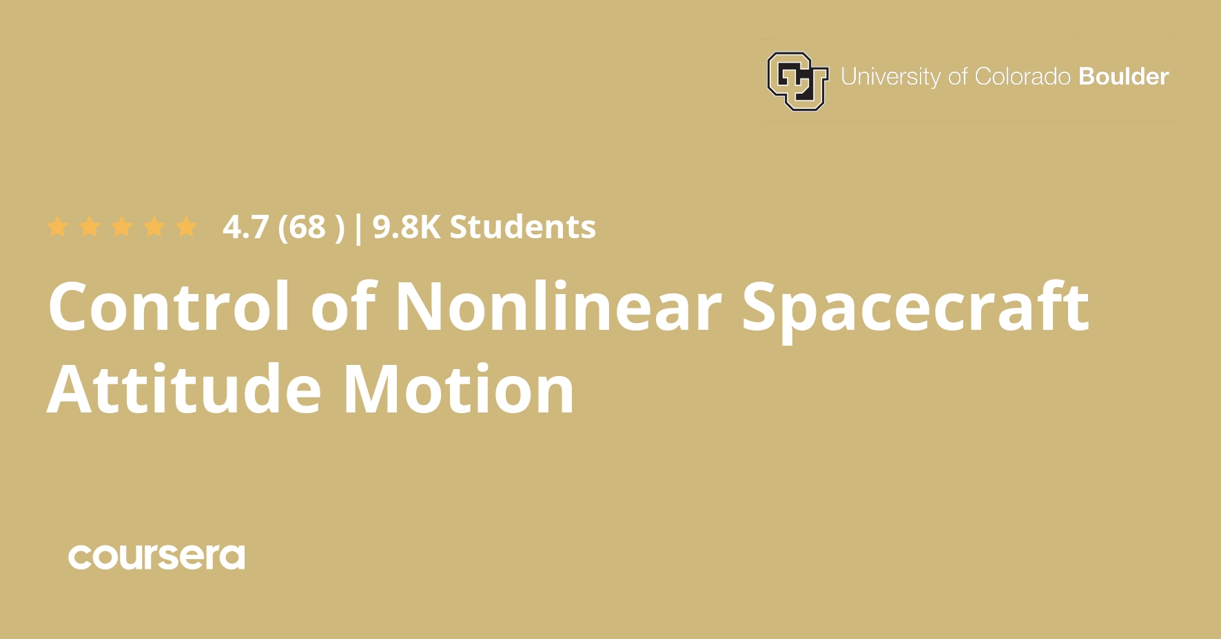 Control Of Nonlinear Spacecraft Attitude Motion Coursera