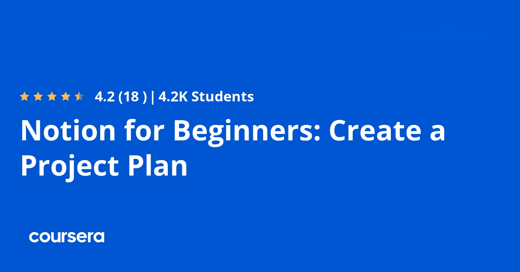 Notion for Beginners: Create a Project Plan