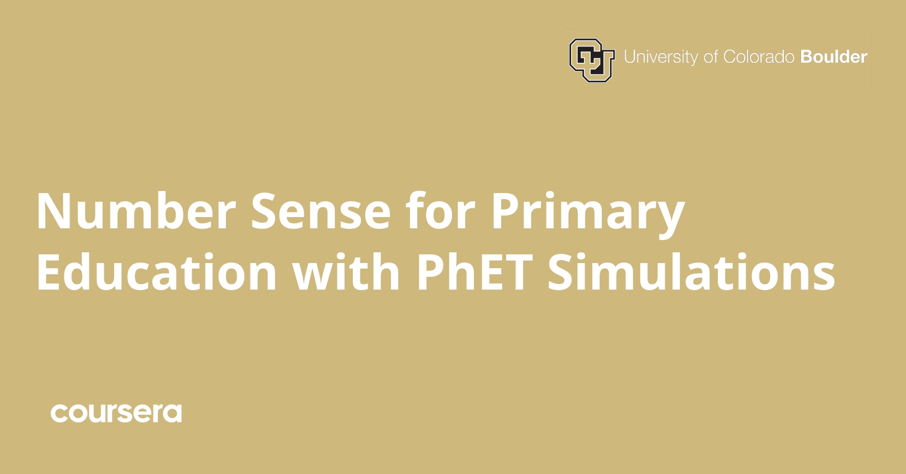 Number Sense for Primary Education with PhET Simulations | Coursera