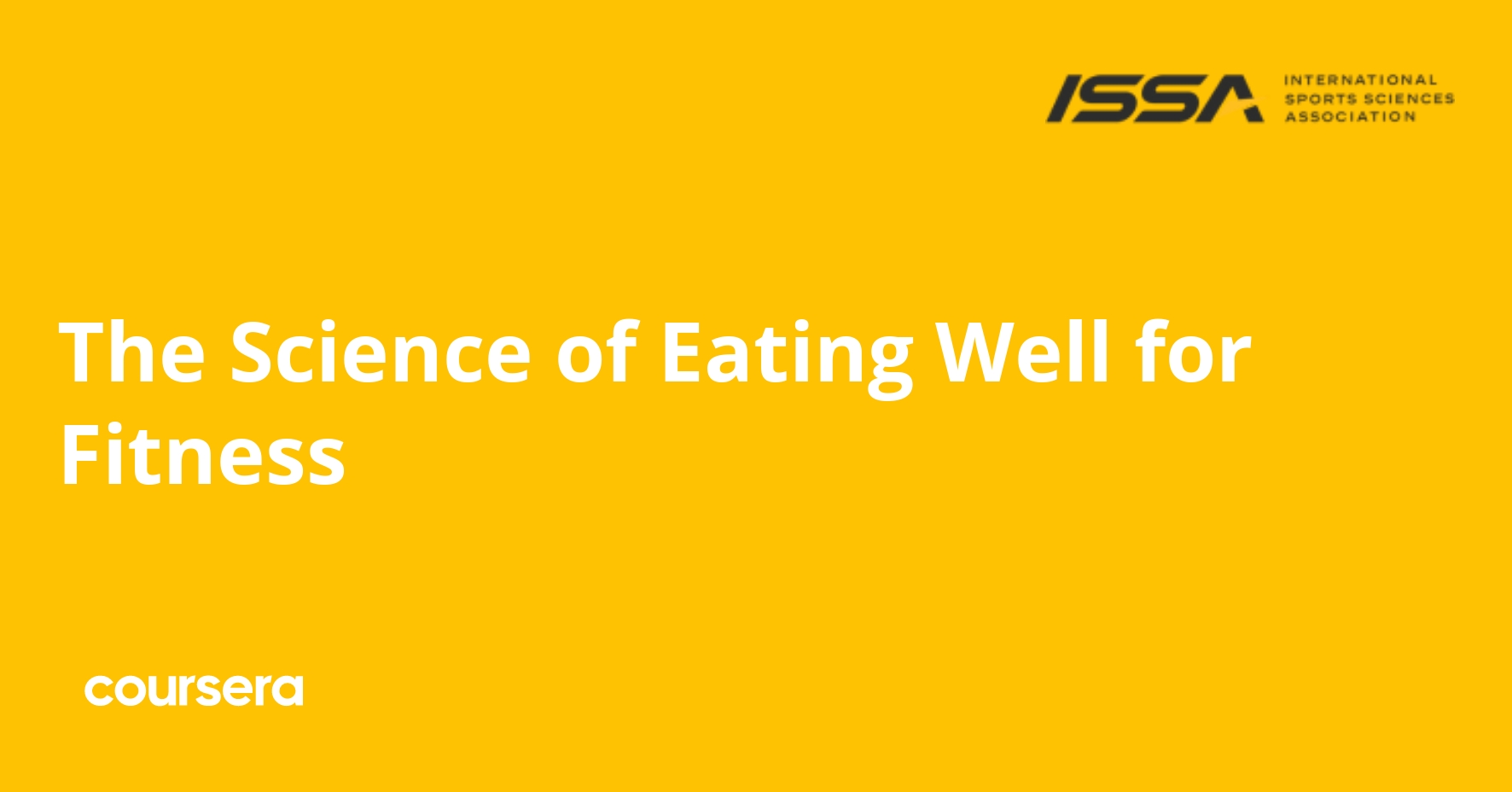 The Science of Eating Well for Fitness | Coursera