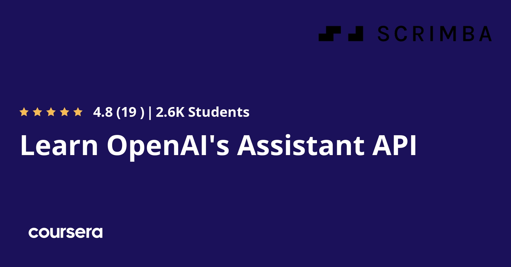 Learn OpenAI's Assistant API | Coursera