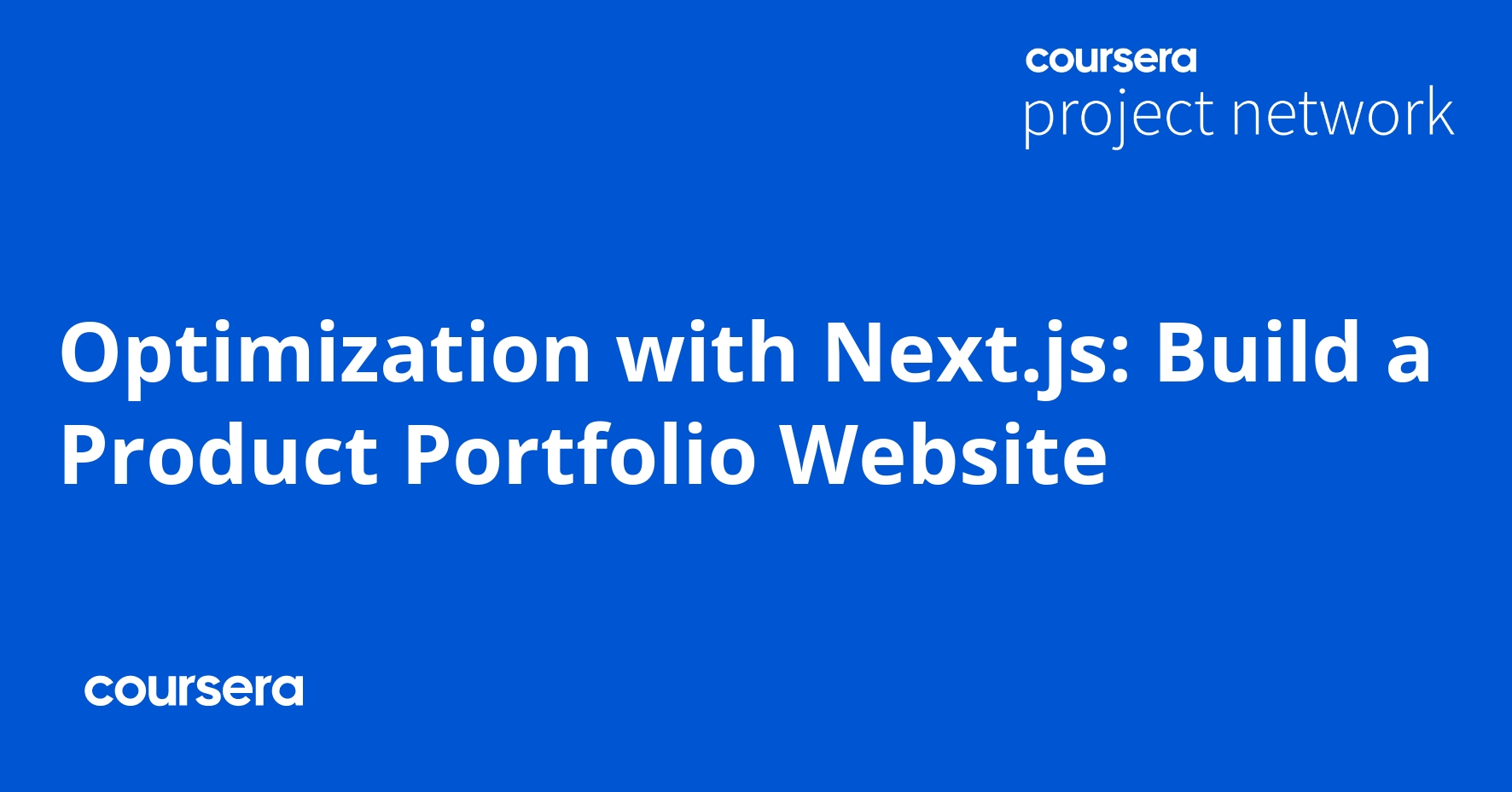 Optimization with Next.js: Build a Product Portfolio Website